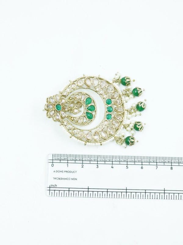 Faint Gold finish Earring Dangler with Maang Tikka (Copy) – Griiham