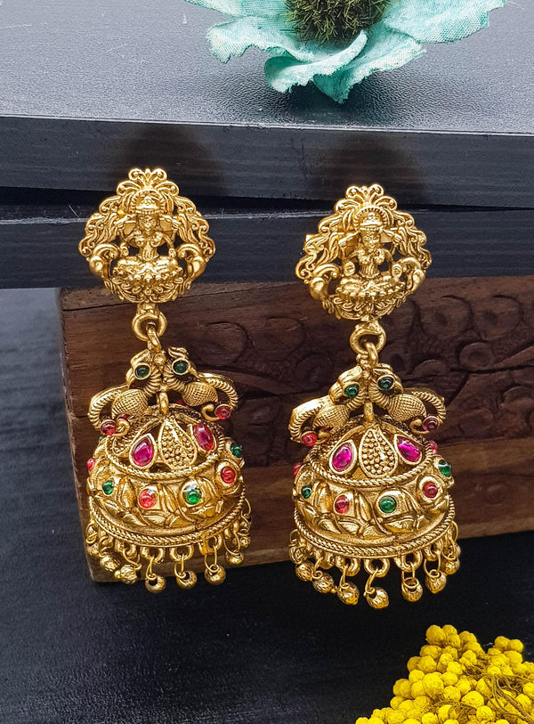 Gold plated Classic design Jhumka Earrings – Griiham