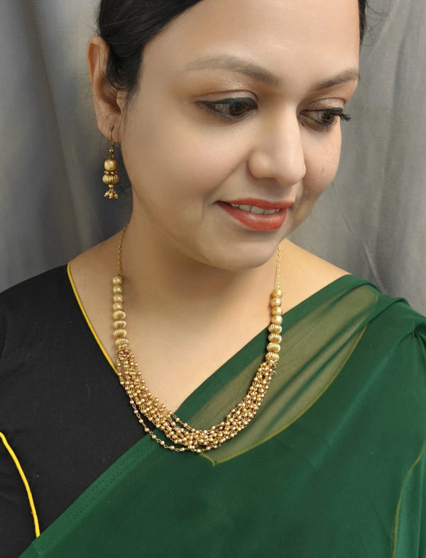 Premium Gundu Mala Necklace Set – Griiham