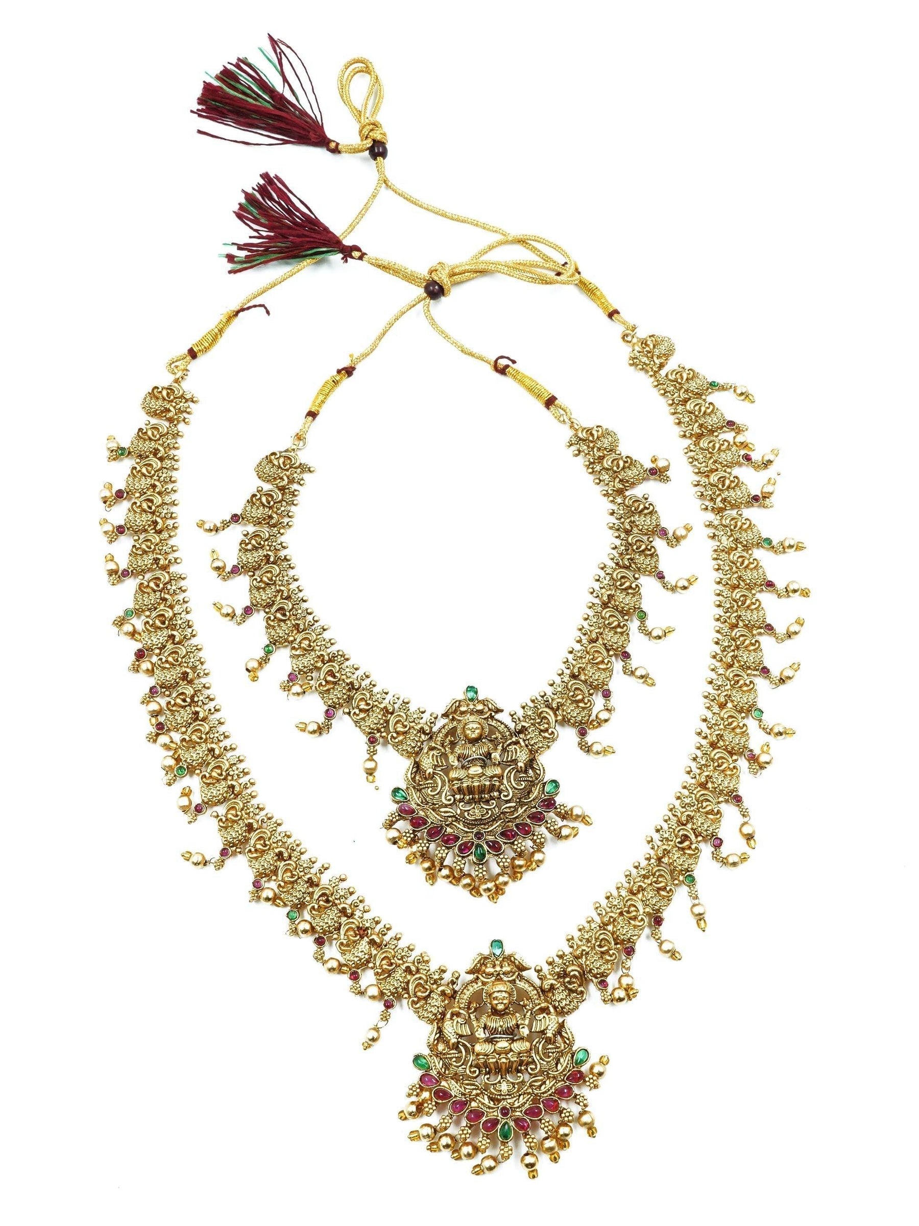 Buy Gold plated Imitation Jewelry Full Bridal Set Combo Online - Griiham