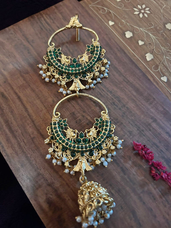 Gold Finish guaranteed quality Half Hair Temple Collection Choti//Half ...