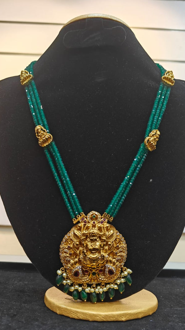 Premium Timeless Collection Temple Pendant with Crystal Mala Hydro ...